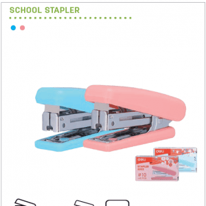 DELI E0222 NO.10 SMALL STAPLER WITH REMOVER - 15 SHEETS