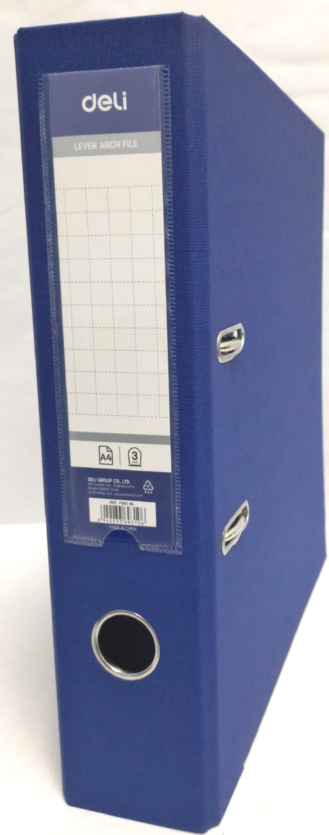 DELI F815-BL PVC BOX FILE A4 BLUE